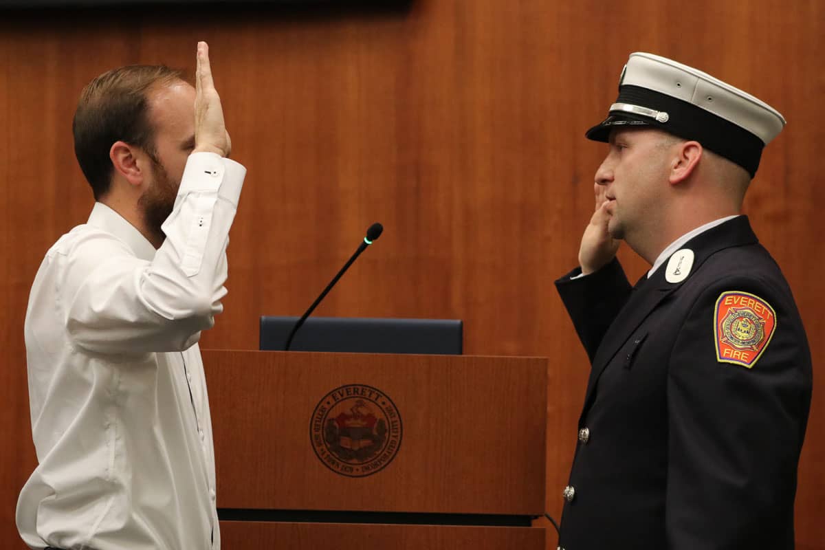 Deputy Fire Chief, Fire Captain and Fire Lieutenant sworn in - Advocate ...